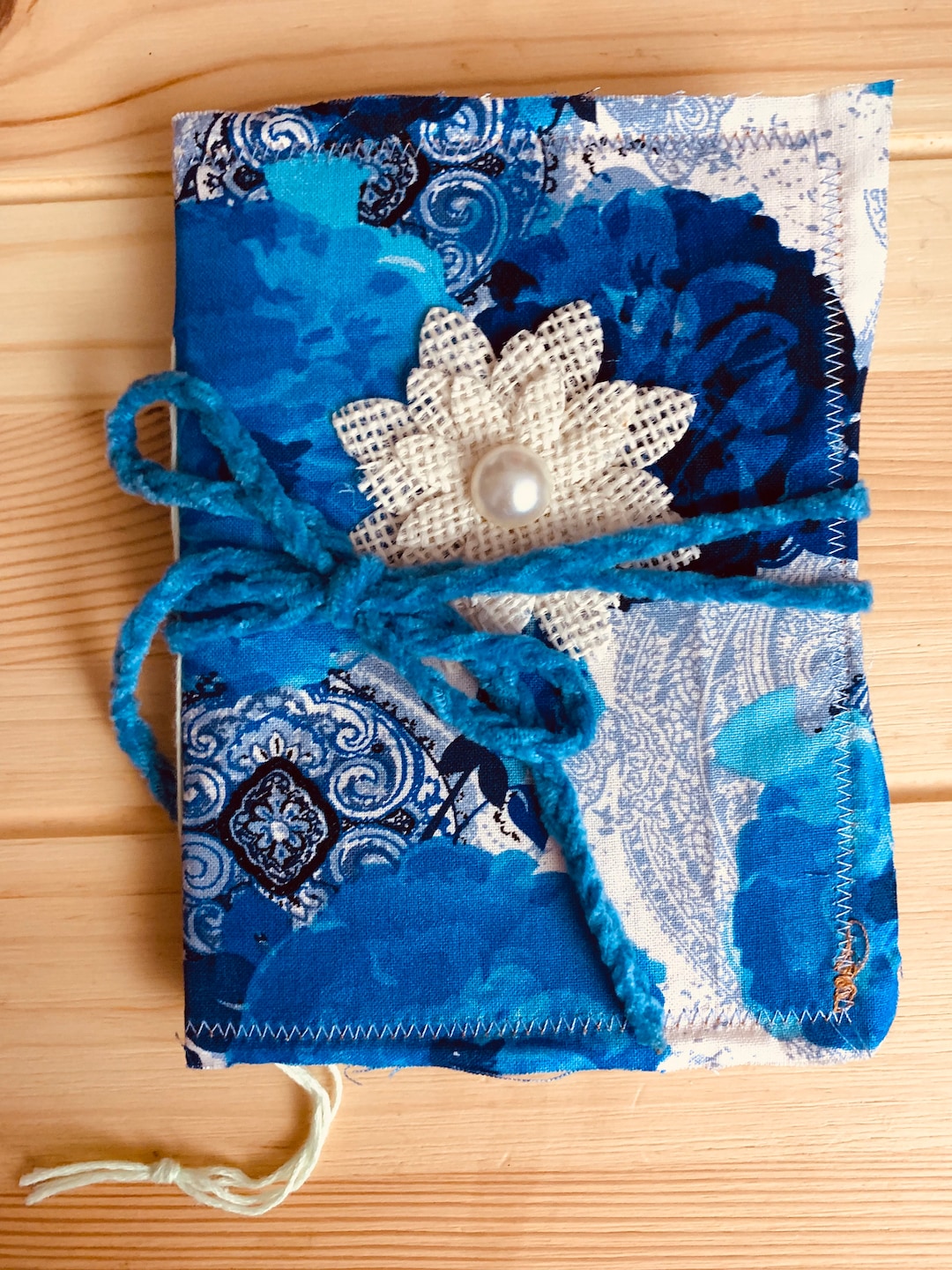 Blue Rose Journal, Blue Florals Journal, Scrapbook, Budget Book, Rose ...