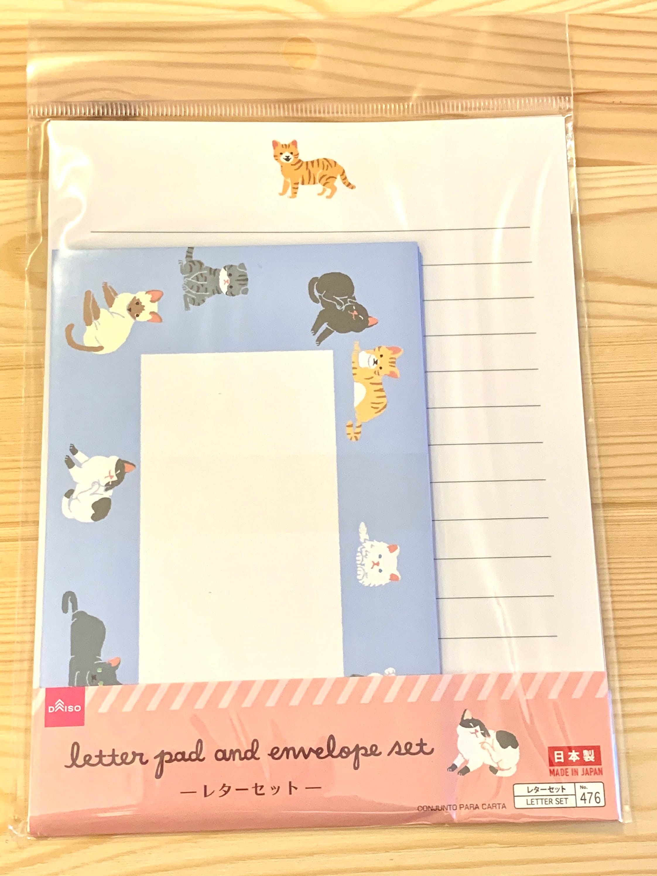 Cat Letter Set Kawaii Cat Letter Set Cat Stationery Set Cat - Etsy