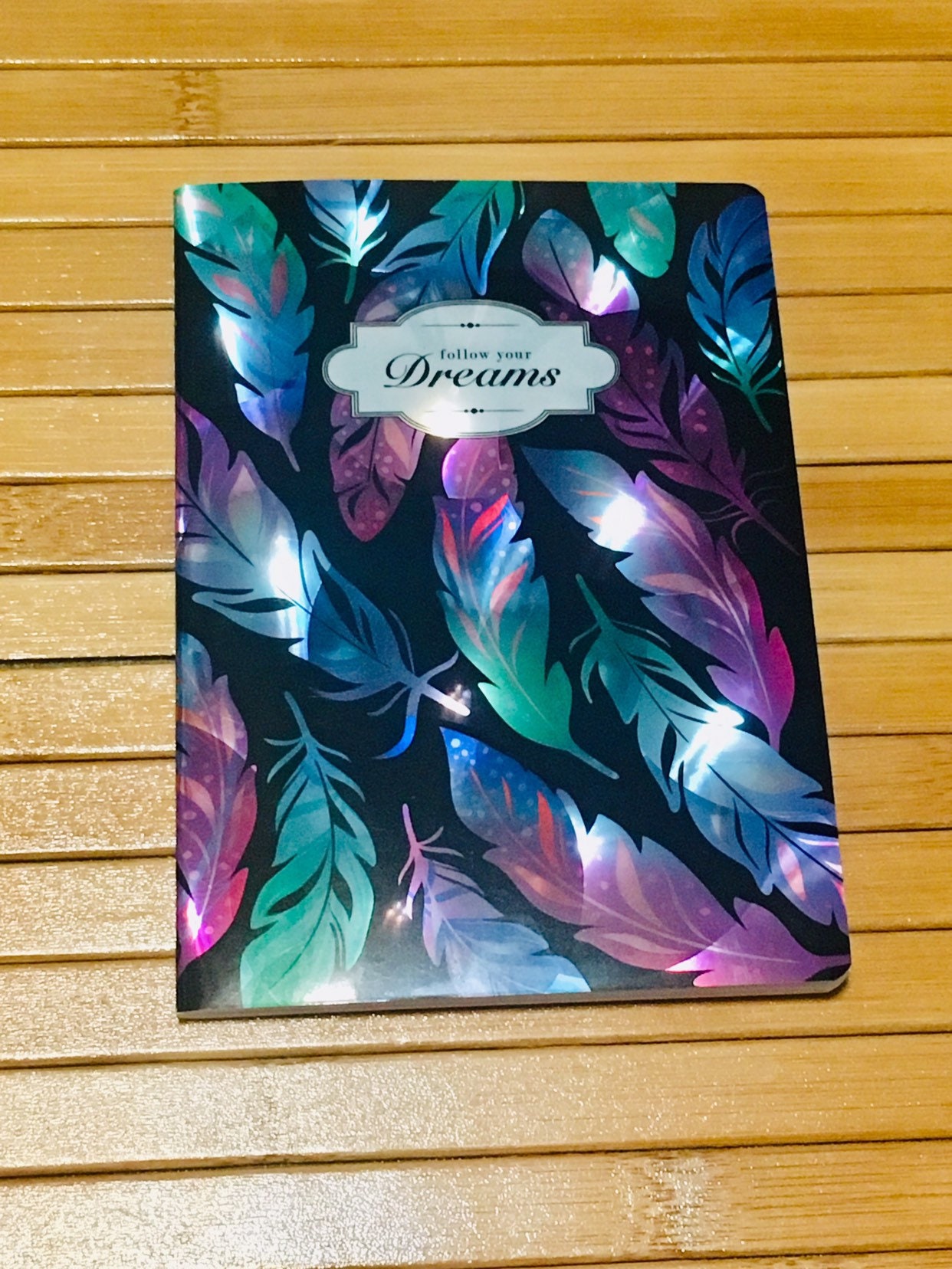 Feather Holographic Notebook Kawaii Notebook Cute - Etsy