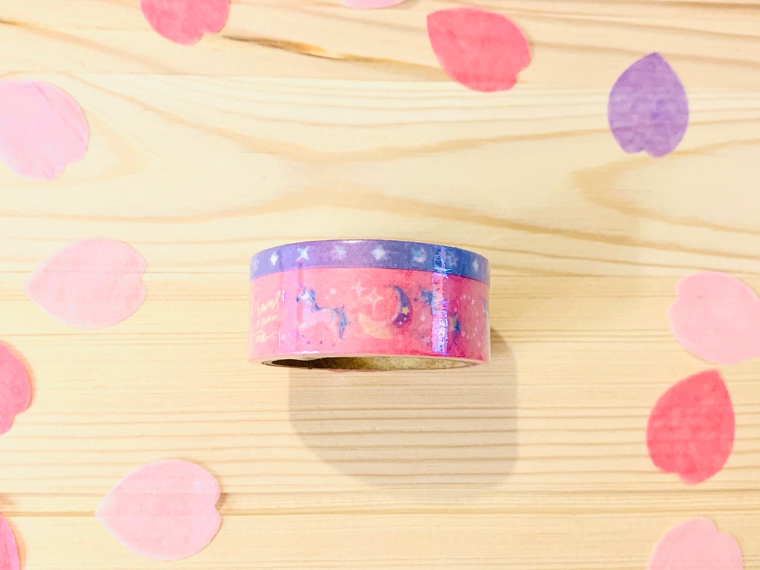 Kawaii Unicorn Washi Tape Set, Pastel Dream Planner Tape, Kawaii ...