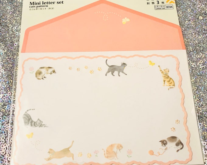 Mini Cat Letter Set, Kitten Letter Set, Cat Lover Letter Set, Letter ...