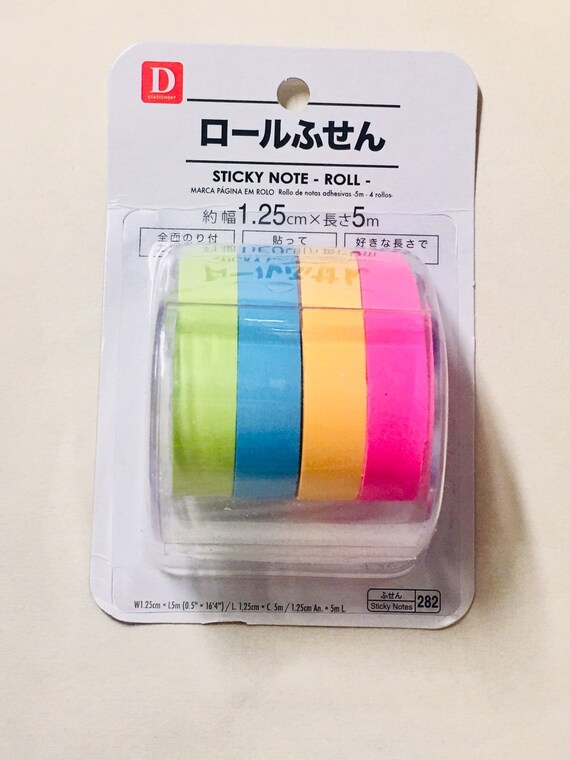 Bright Sticky Note Rolls Sticky Note Dispenser Sticky Note - Etsy
