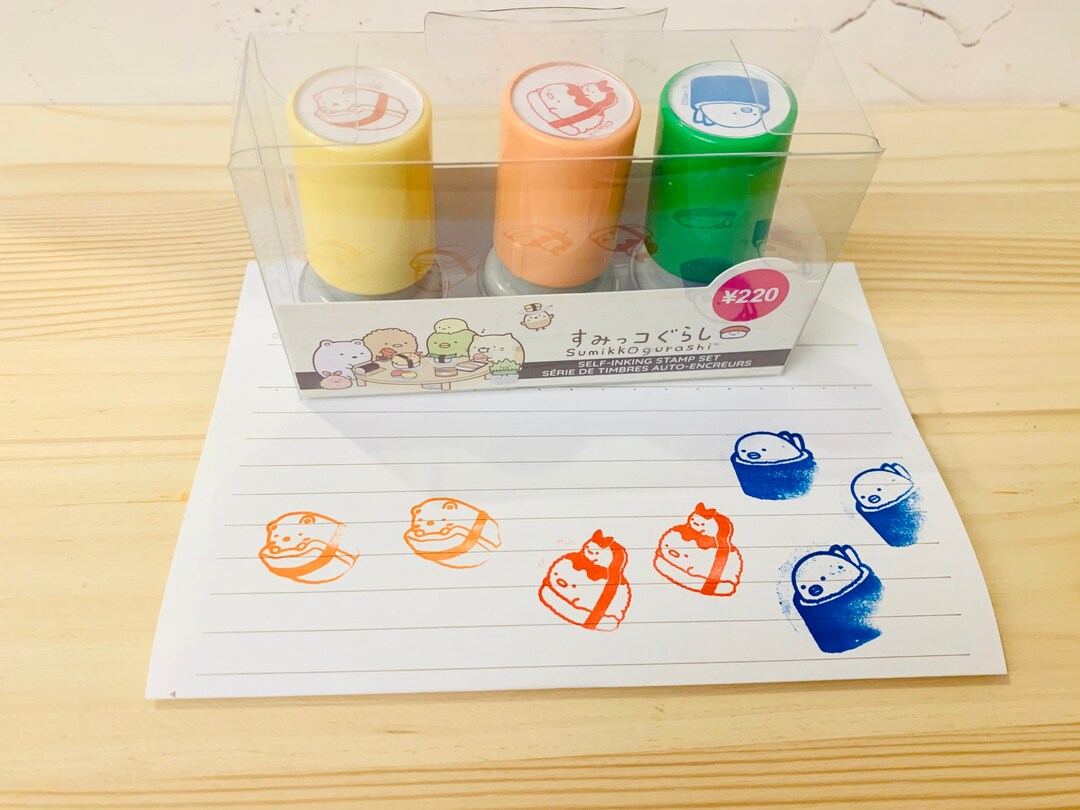 Kawaii Self Inking Stamp Set, Kawaii Stamps, Self Inking Stamps, Kawaii ...