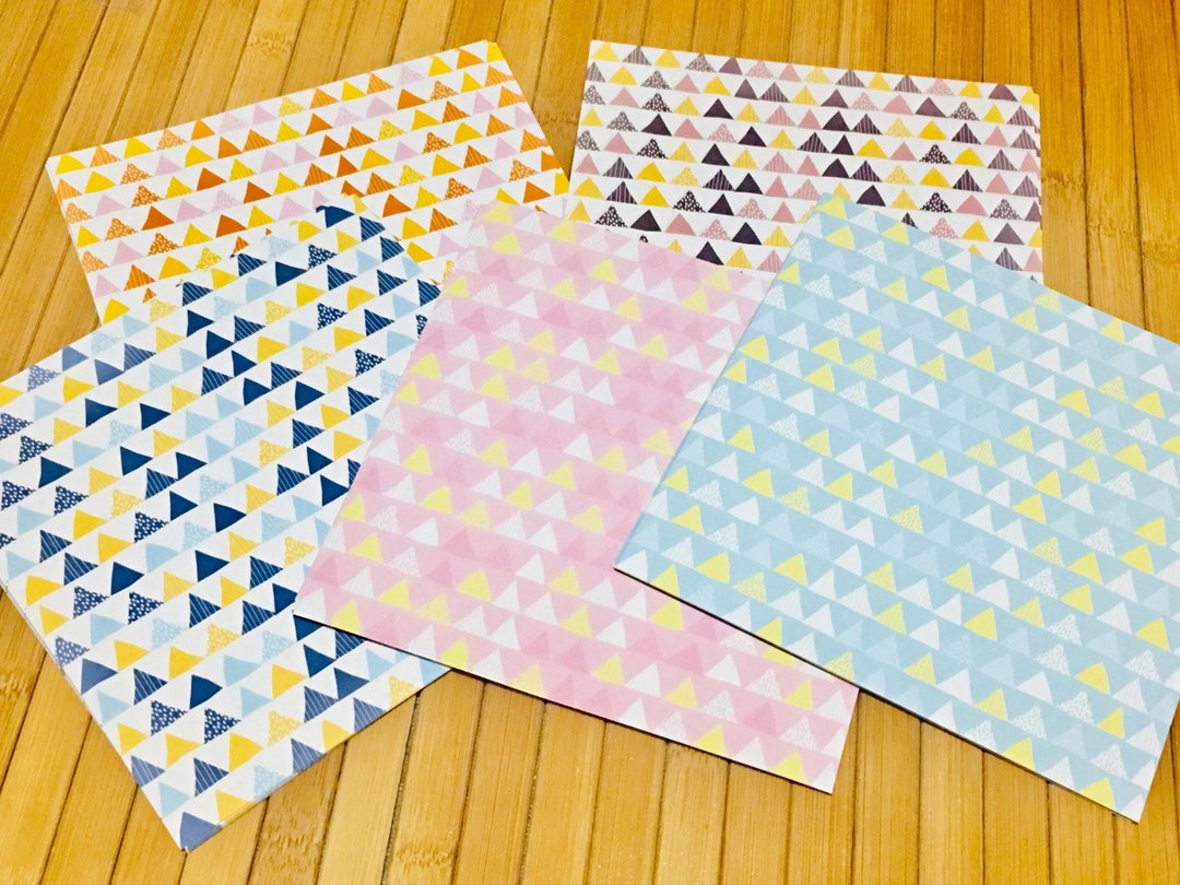Pastel Triangle Origami Paper, Craft Papers, Colorful Paper Pack ...