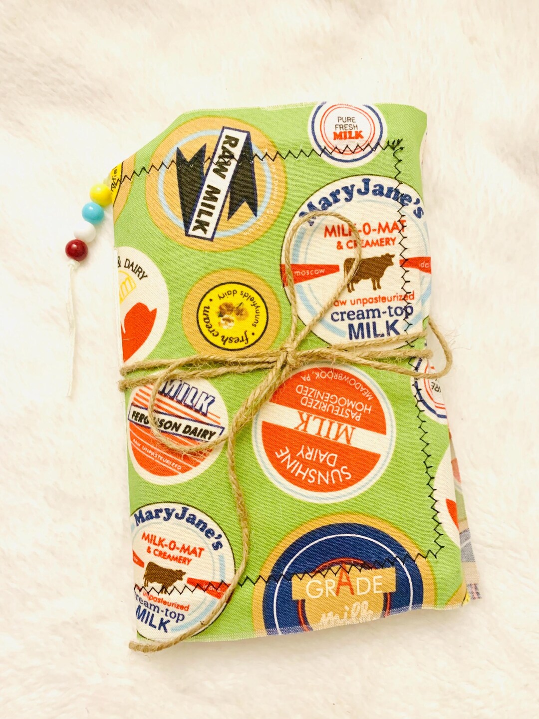 Milk Fabric Junk Journal, Milk Lover Novelty Diary With Tea-dyed Pages ...