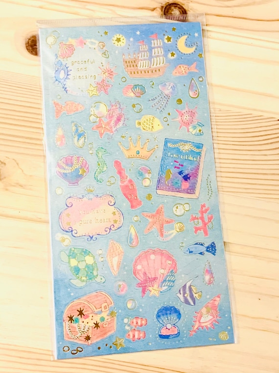 Ocean Stickers Magical Stickers Fish Stickers Sea Stickers - Etsy