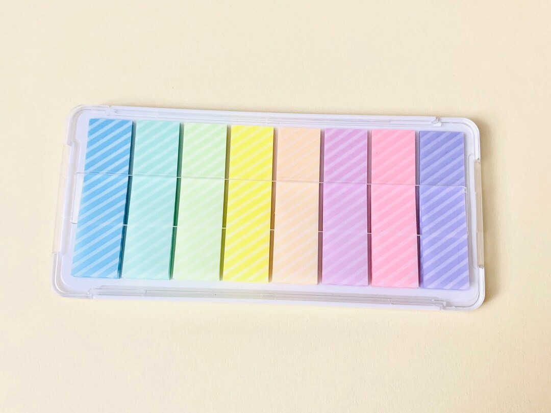 Pastel Rainbow Sticky Flags, Film Sticky Flags, Page Markers, Homework ...