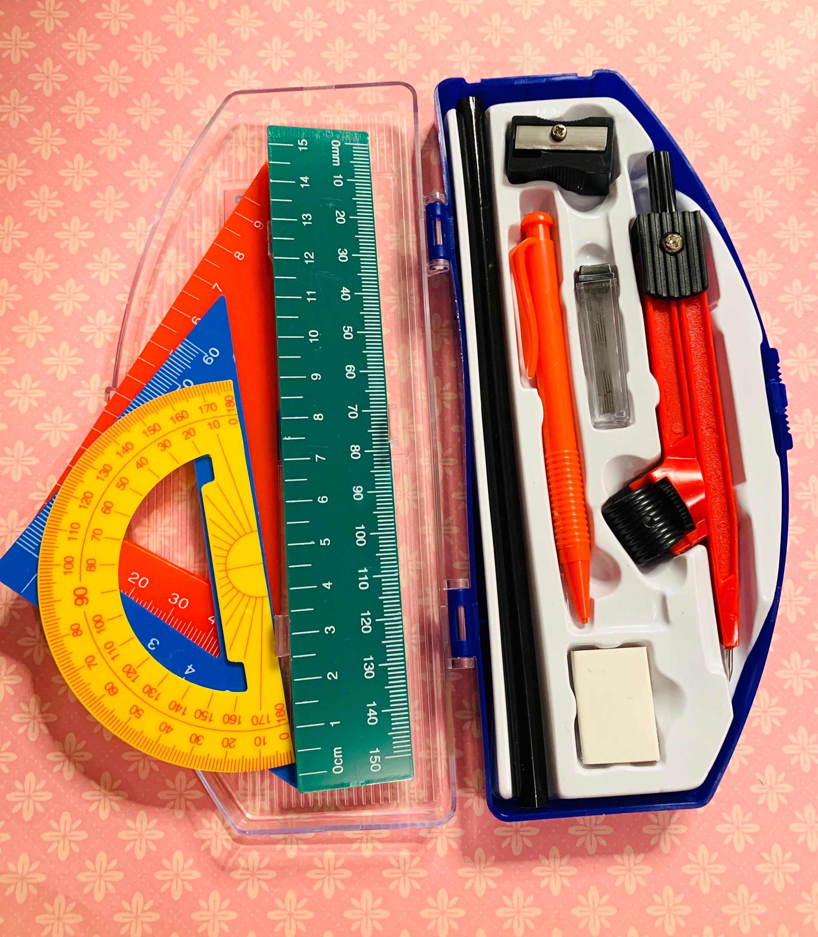 10 Pcs Math Ruler Set Protractor and Ruler Kit Triangular - Etsy