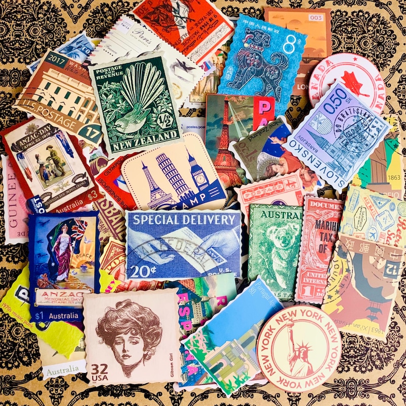 Stamp Stickers - Etsy
