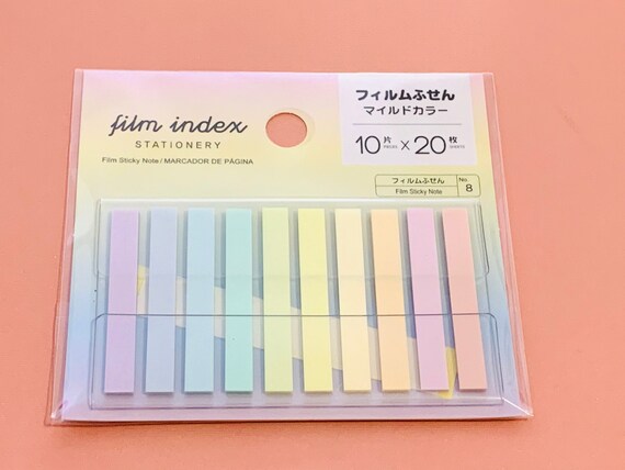 Pastel Rainbow Sticky Flags Film Sticky Flags Page Markers - Etsy