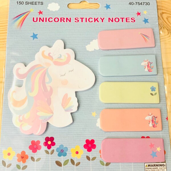 Unicorn Sticky Notes - Etsy