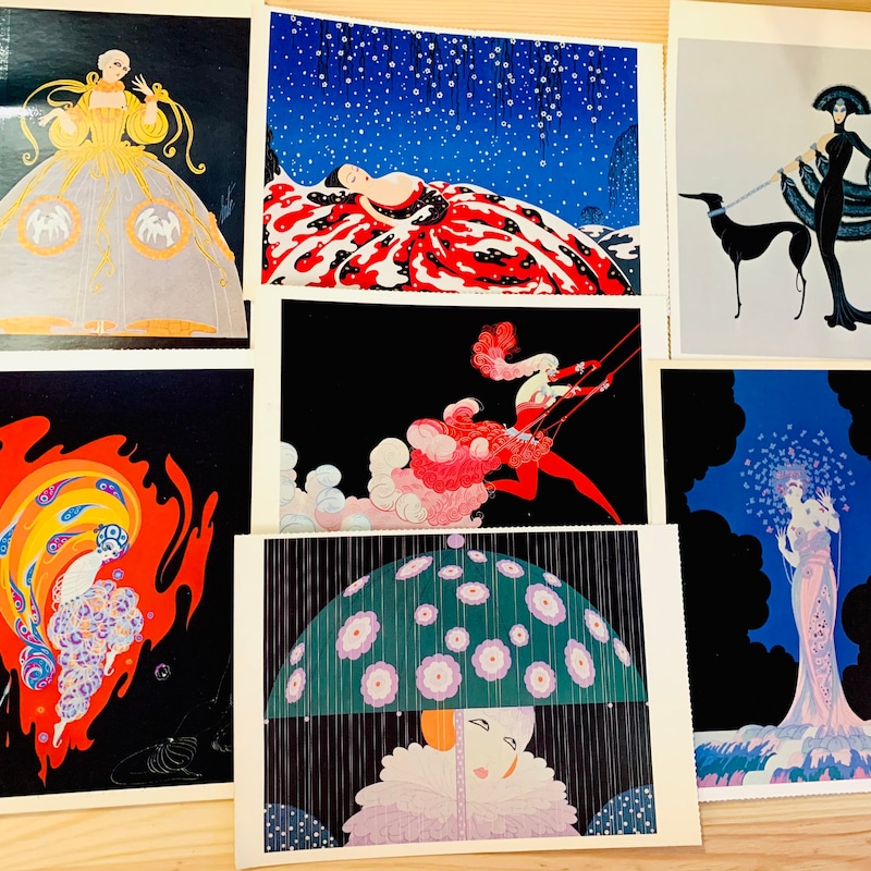 Art Deco Postcard - Etsy