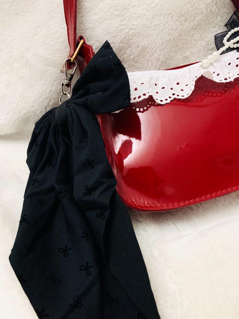 Red Y2k Style Bag, Red Shoulder Bag, Coquette Purse, Coquette Bow Purse ...