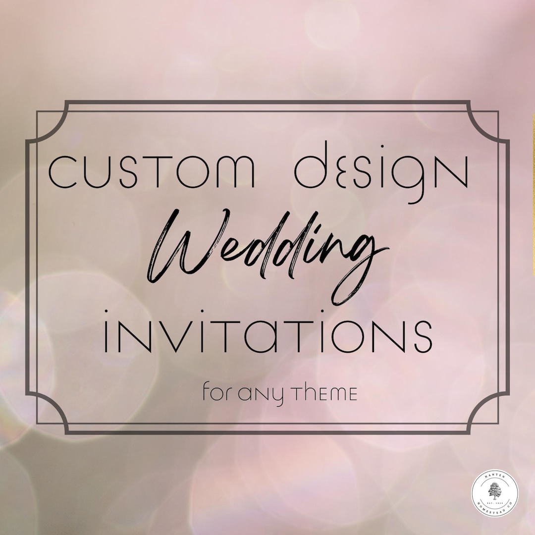 Custom Digital WEDDING Invitation & Detail Cards - Etsy