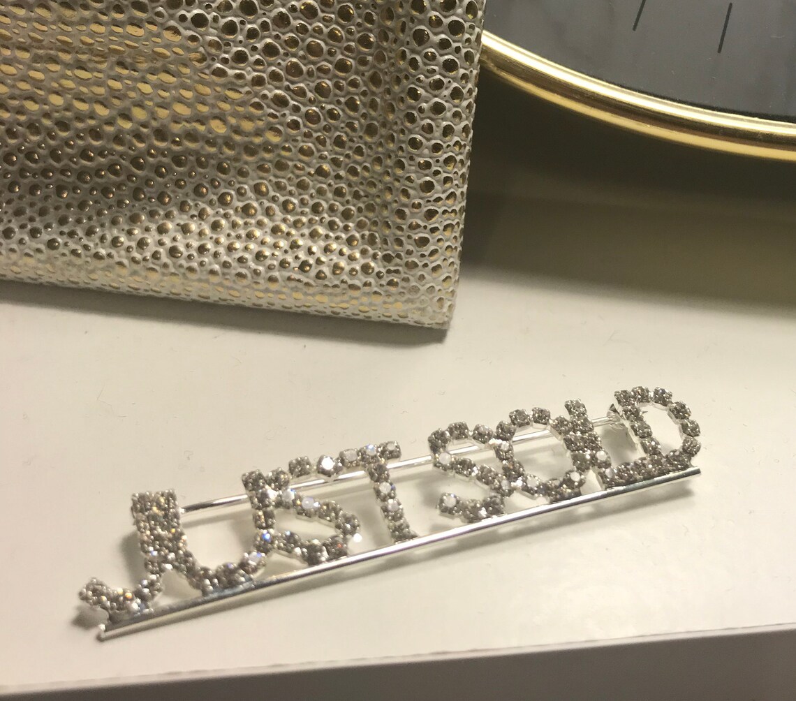 Realtor Pin "just Sold" Bling Pin Bling Nametag Real Estate Pin Realtor ...