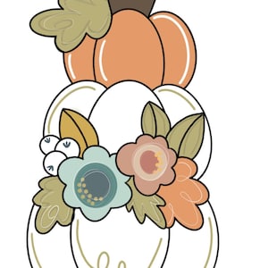 Fall Triple Pumpkin Digital Template - Etsy