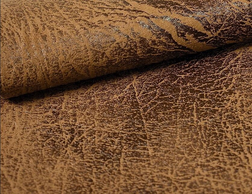 Distressed Faux Leather COLT MOCHA FABRIC Upholstery Mountain Lodge ...