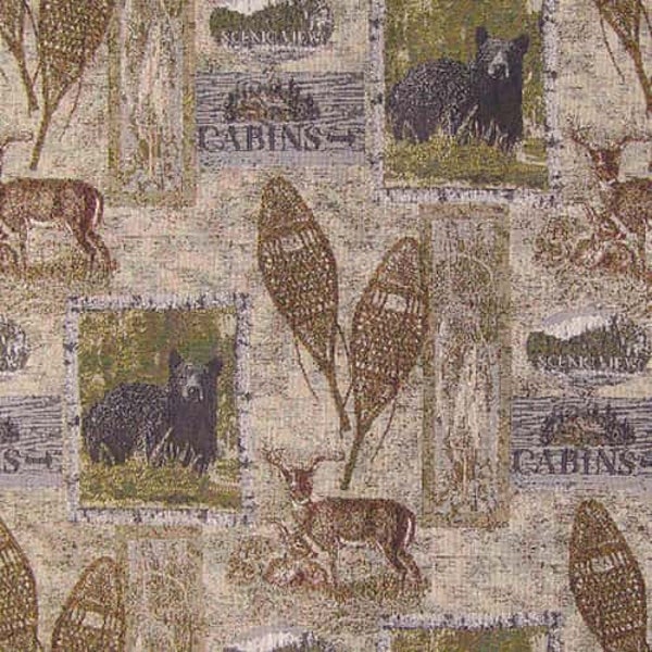 Rustic Lodge Upholstery Fabric - Etsy