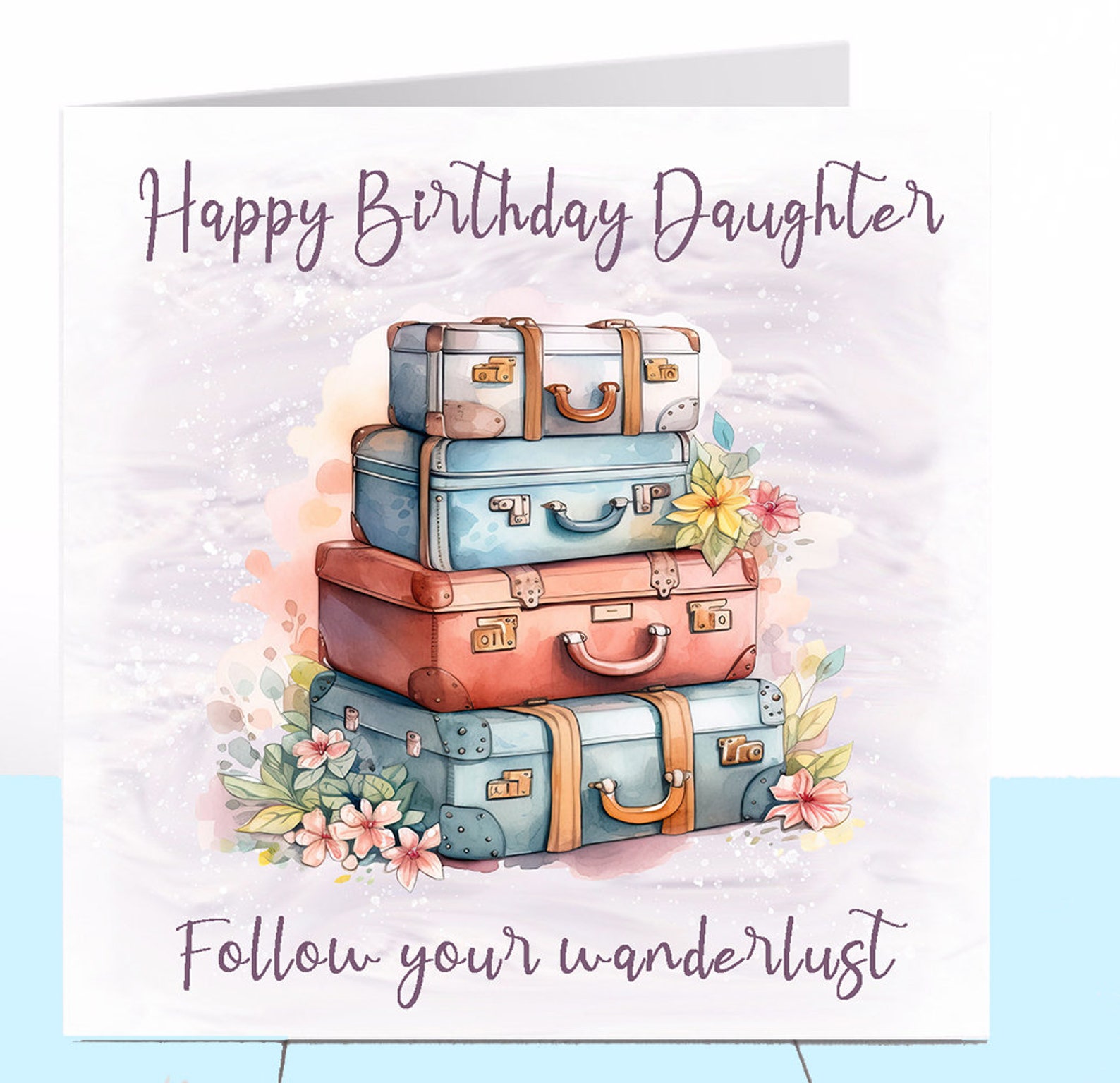 Travel Lover Birthday Card, Traveller, Holiday, Back Packer, Wanderlust ...
