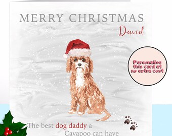 Cavapoo Xmas Card - Etsy