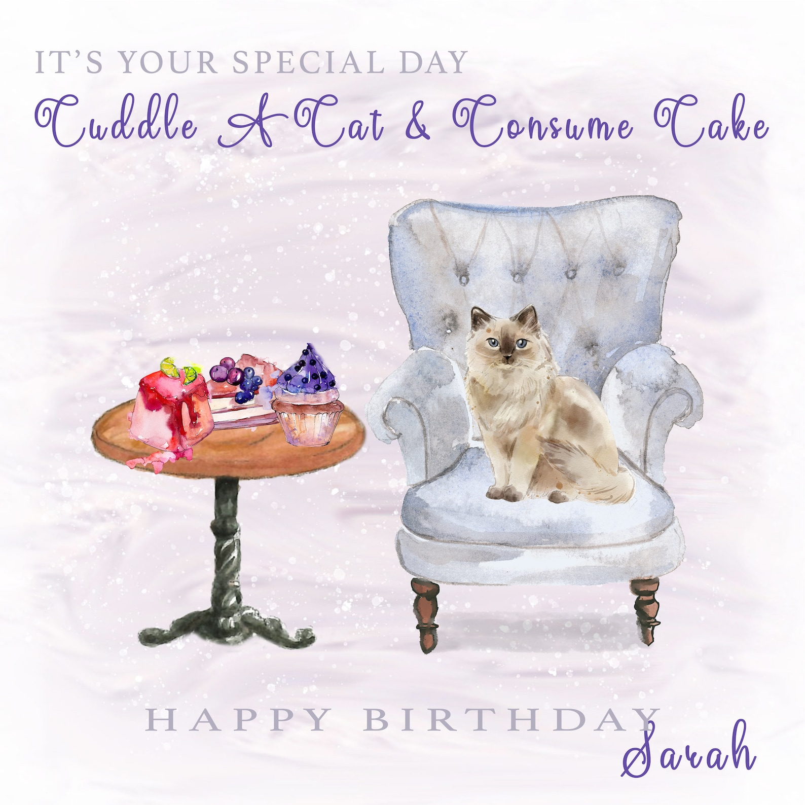 Cat Lover's Birthday Card Cats Cat Birthday Card - Etsy