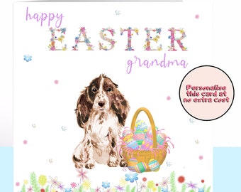 Dog Easter Card | Etsy