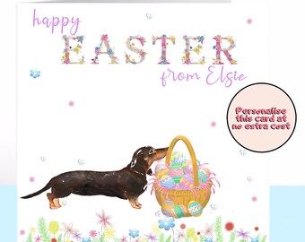 Dog Easter Card | Etsy