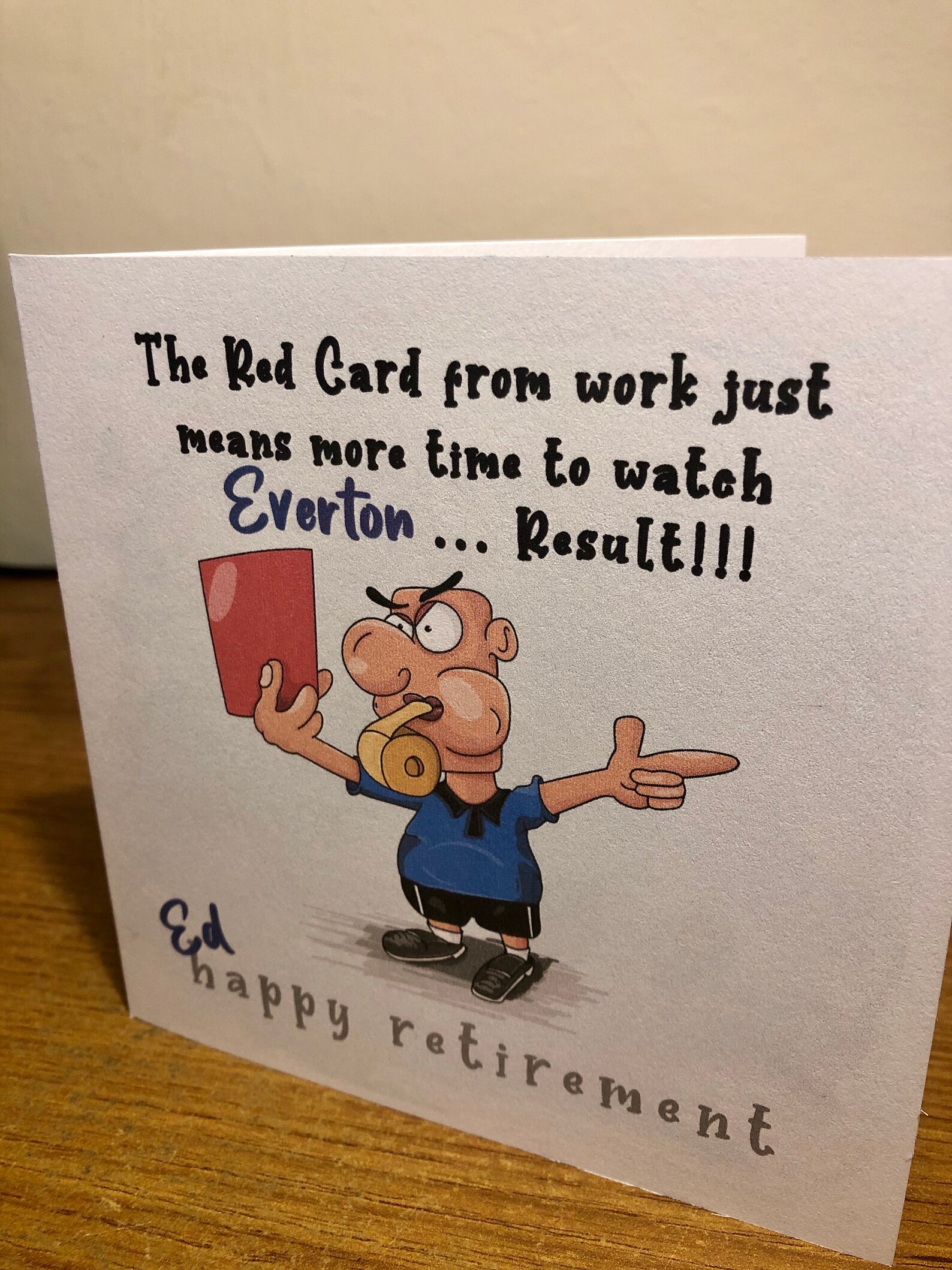 Football Retirement Card Football Chelsea Liverpool - Etsy Australia