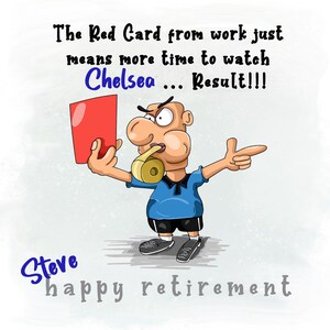 Football Retirement Card, Football, Chelsea, Liverpool, Everton ...