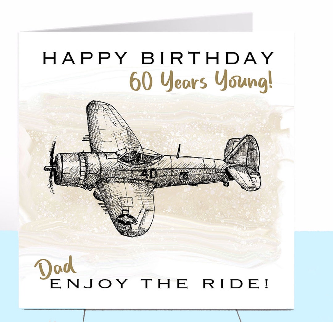 P-47 Thunderbolt Birthday Card - 50th / 60th / 70th Birthday, WW2 ...