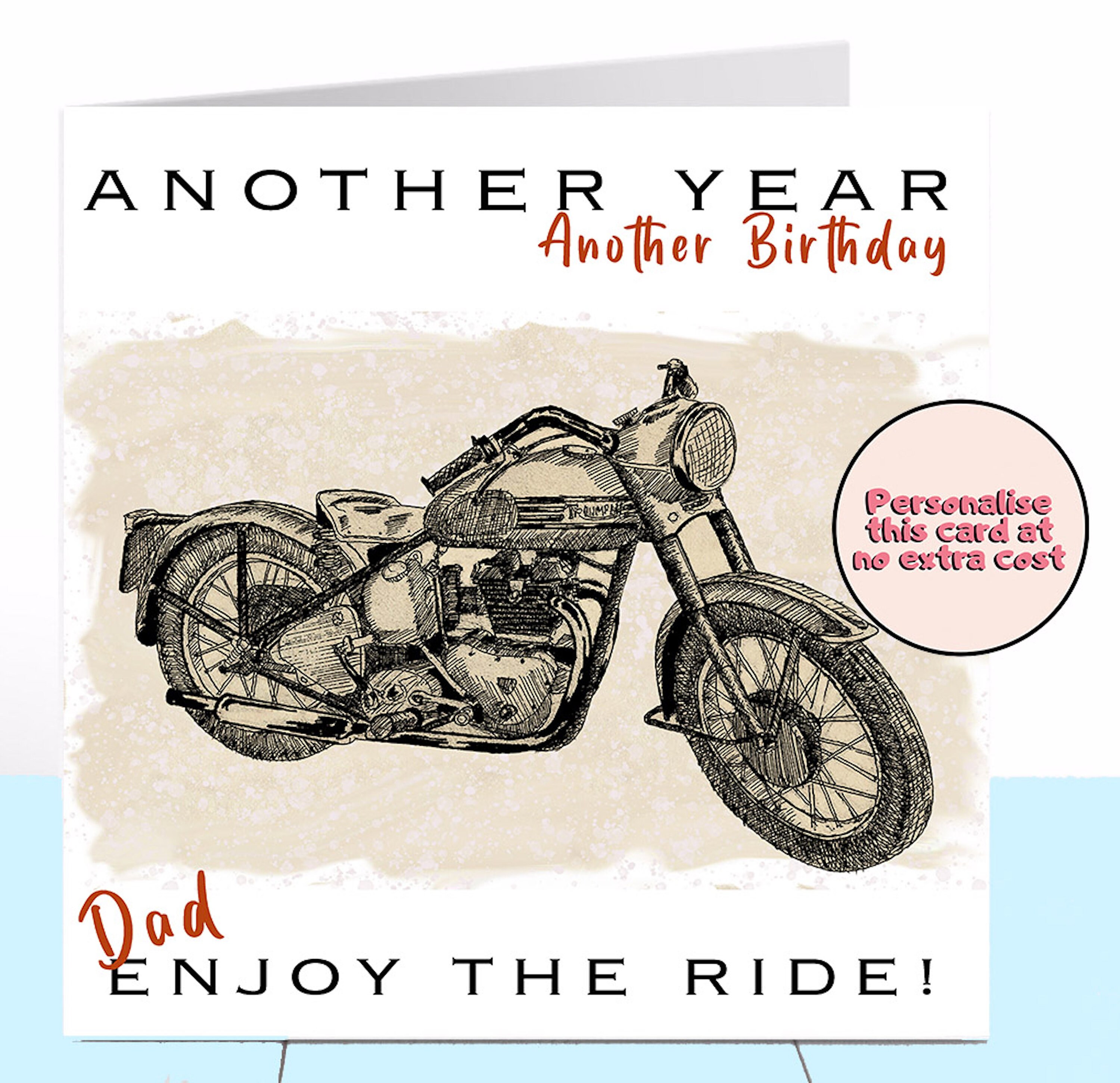 Printable Motorcycle Cards