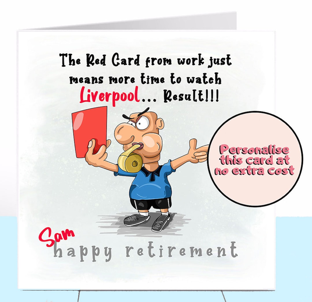 Football Retirement Card, Football, Chelsea, Liverpool, Everton ...