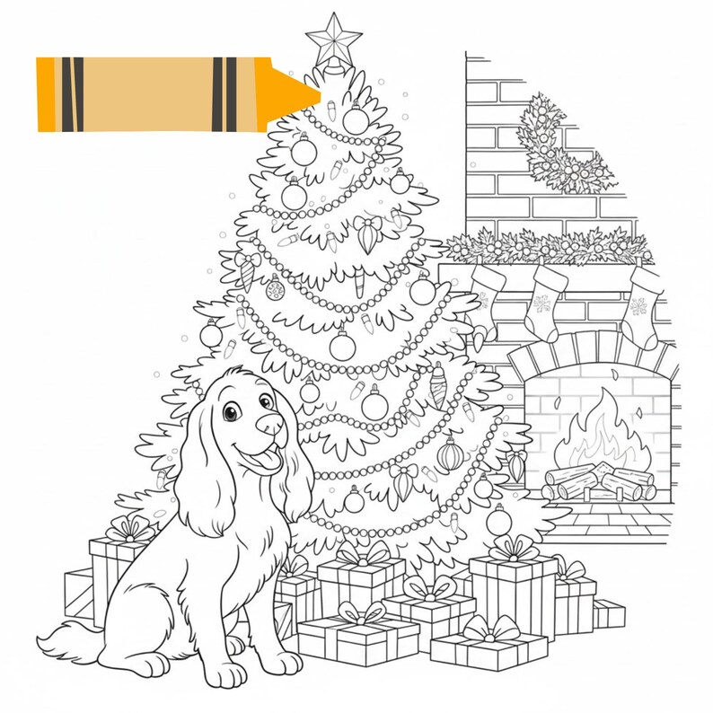 Spaniel Dog Colouring Pages for Children, Cocker Spaniel, Springer ...