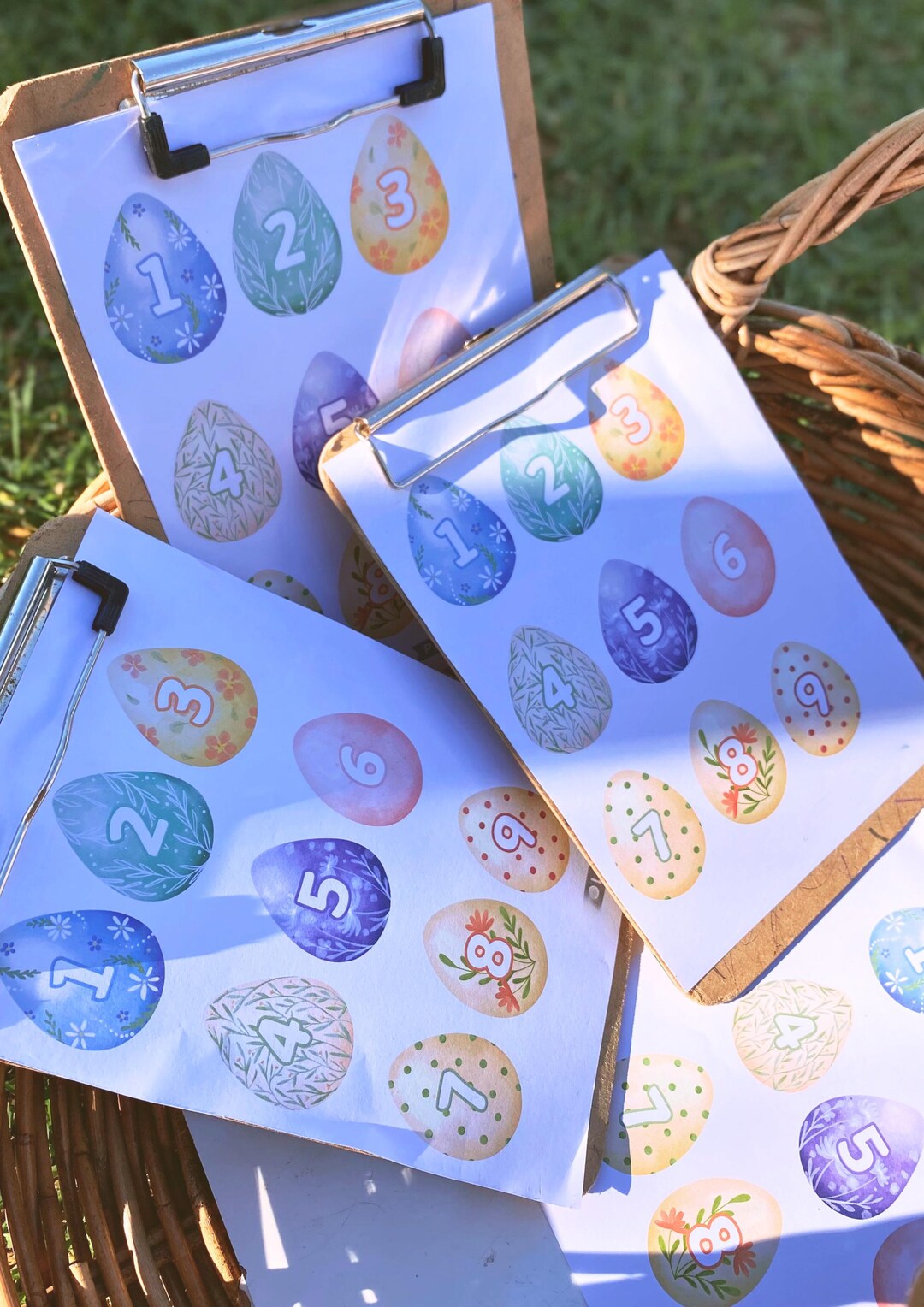 Easter Egg Hunt – Number Recognition Game | Printable A4 & A3 - Etsy