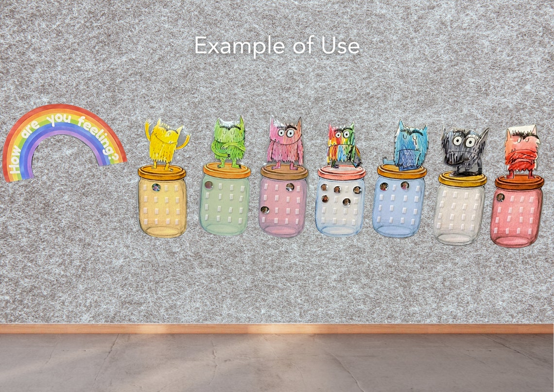 The Colour Monster Book Feelings Display - Etsy Australia
