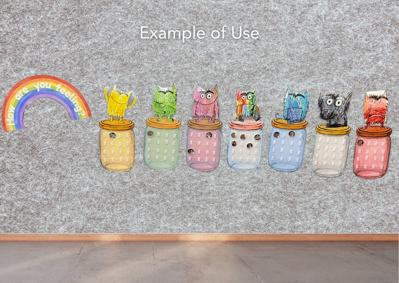 The Colour Monster Book Feelings Display - Etsy