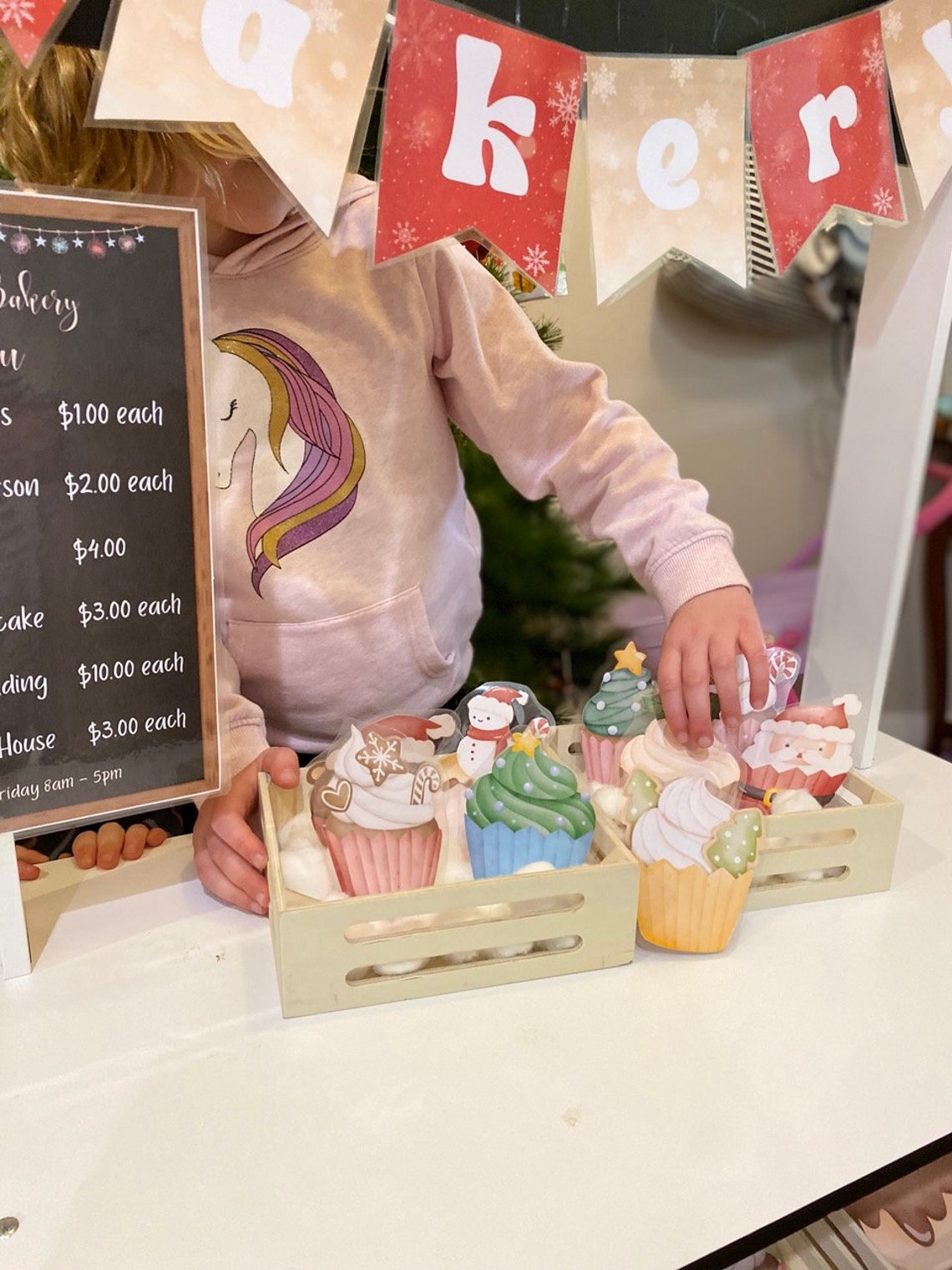 Christmas Bakery Pretend Play Set - Etsy Australia