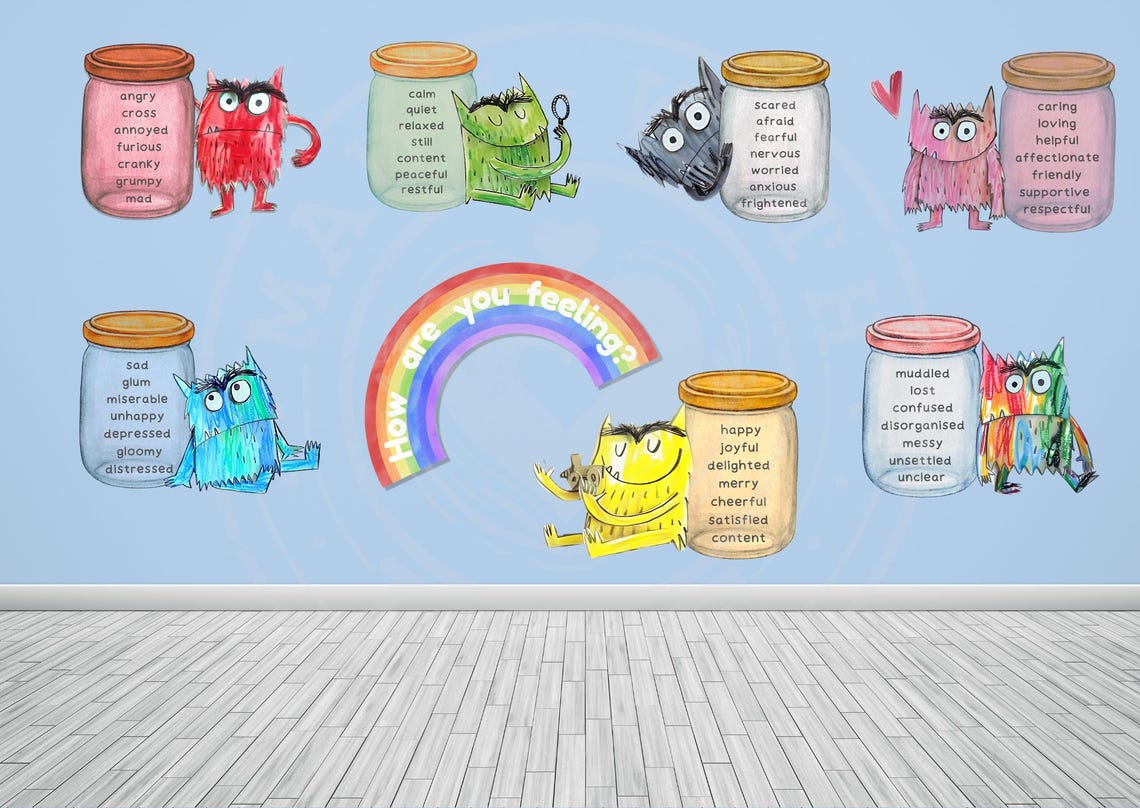 The Colour Monster Feelings Display | Printable Emotions Chart | How ...