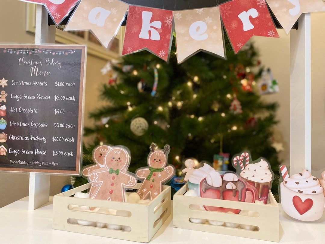 Christmas Bakery Pretend Play Set - Etsy Australia