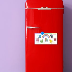 The Colour Monster Check in Sheets (fridge/desk/pillow) - Etsy Australia