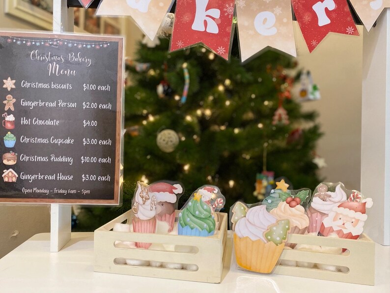 Christmas Bakery Pretend Play Set - Etsy Australia