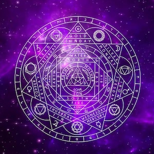 7 Hermetic Principles Symbol - High Resolution SVG, PNG Instant ...