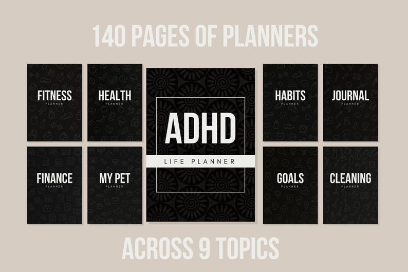 2026 Universal ADHD Life Planner Printable | Neurodivergent Mind ...