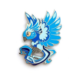Alt Phoenix Bird Pin Set - Gunmetal or Silver Plated Hard Enamel Pin ...