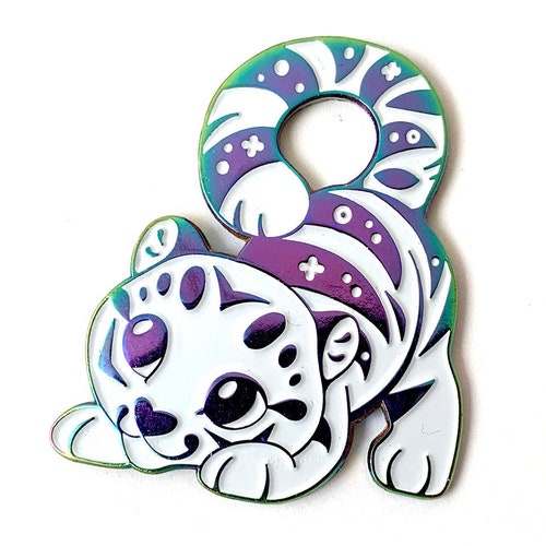 Rainbow Tabby Cat Enamel Pin a Soft Enamel Pin Set With - Etsy