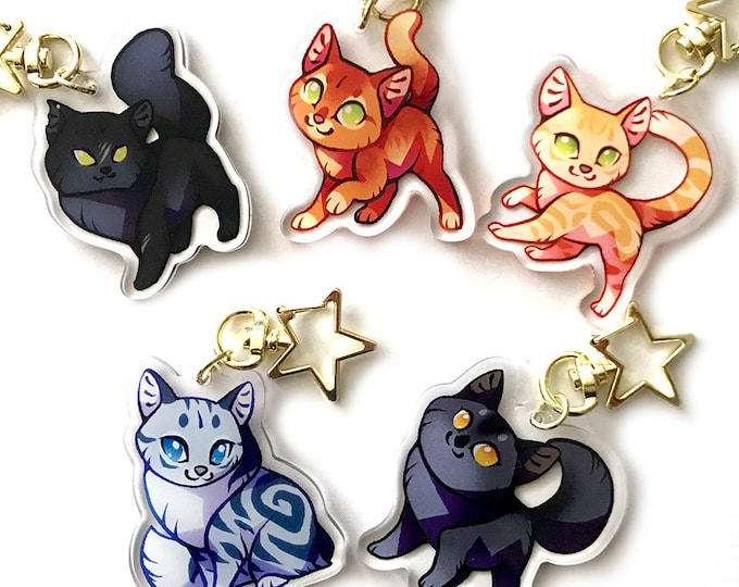 Cute Warrior Cats Sticker Set Bluestar Fireheart | Etsy