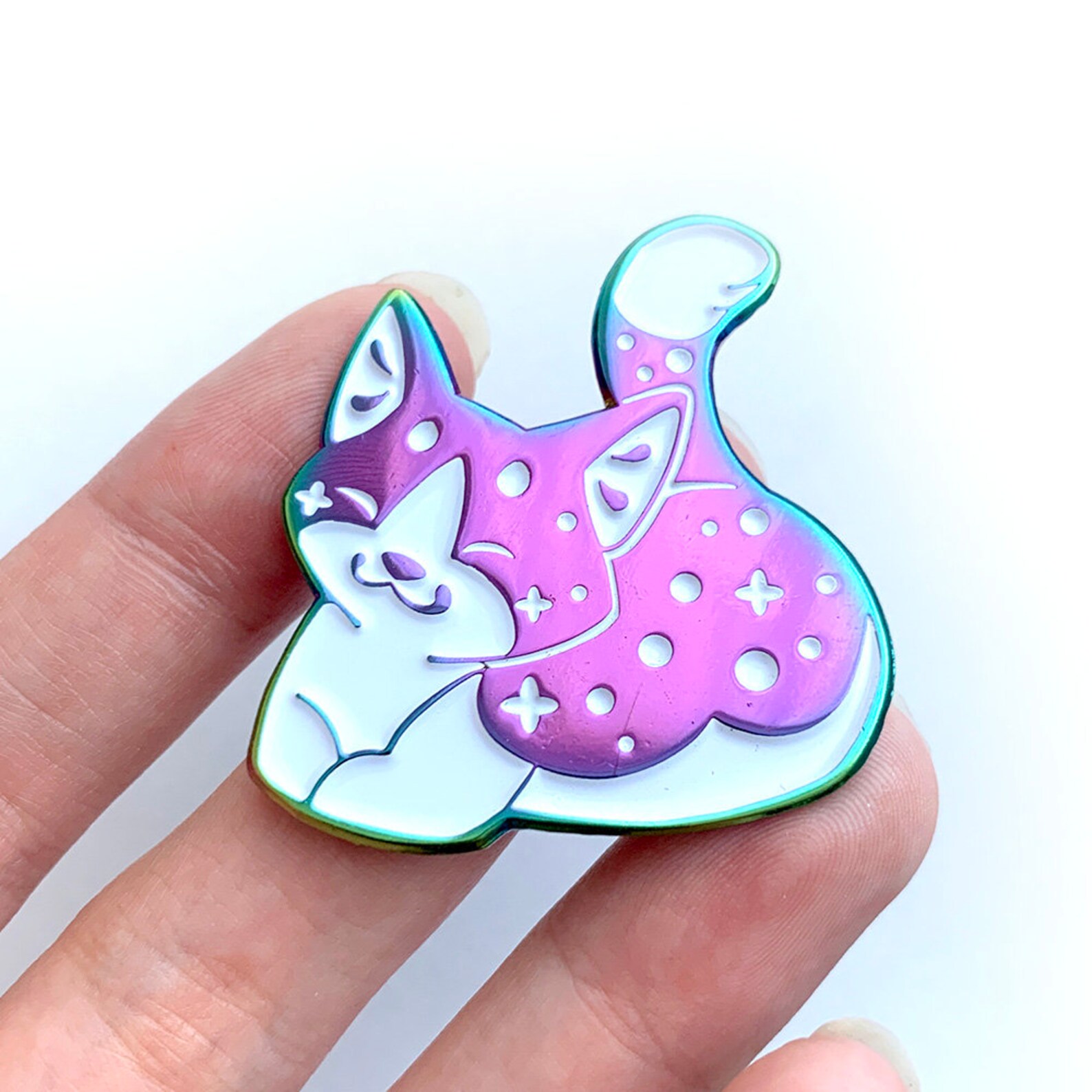 Rainbow Tuxedo Cat Enamel Pin a Soft Enamel Pin Set With | Etsy