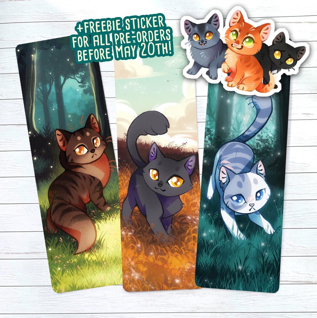 PRE-ORDER| Dark Forest Trainees Bookmark Set - Warrior Cats - Printed ...