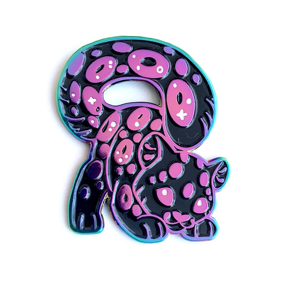 Rainbow Snow Leopard Enamel Pin a Soft Enamel Pin Set With - Etsy