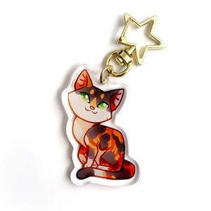 Warrior Cats Keychain Charm - Clear Double Sided Acrylic Keychain ...